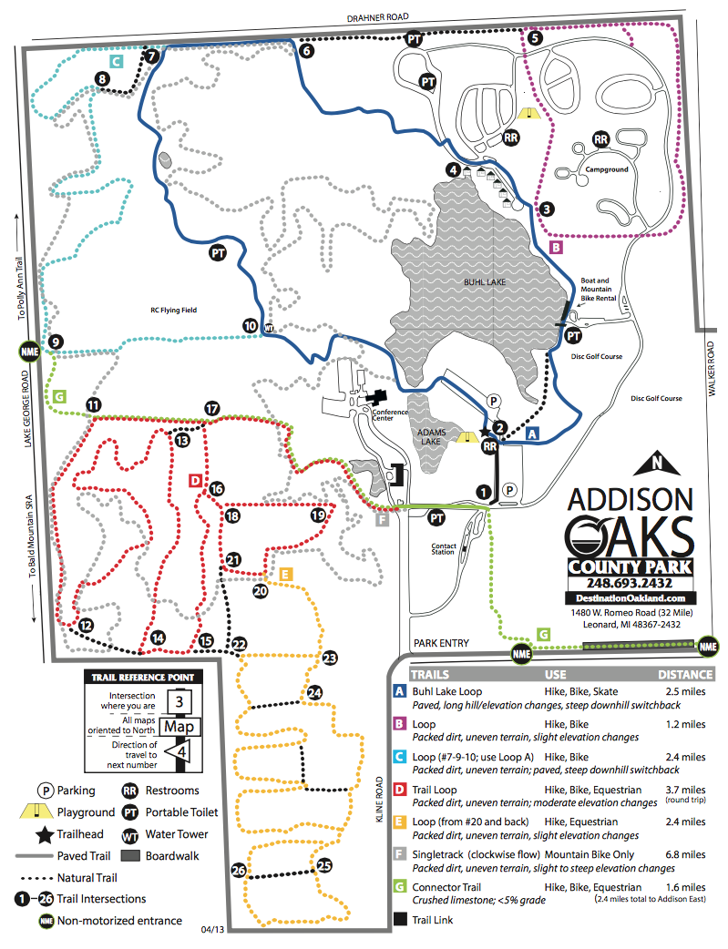 Addison Oaks County Park - TrailMeister